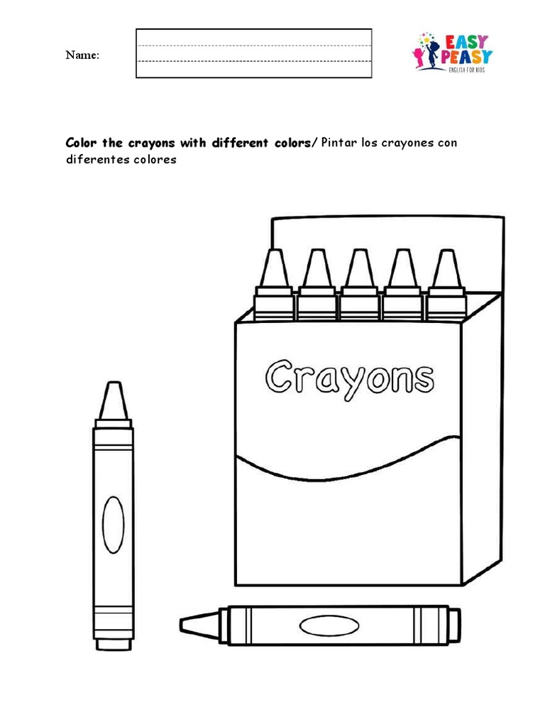 Crayones para Colorear e Imprimir | PDF | Artes del Lenguaje y ...