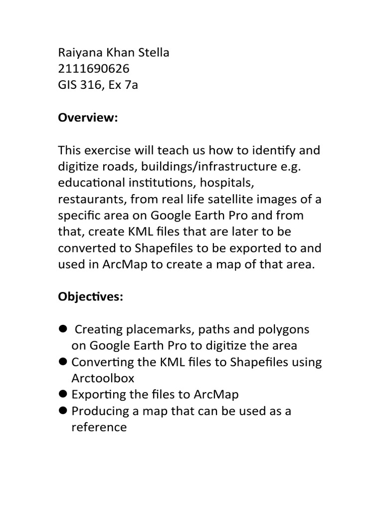 RaiyanaKhanStella 2111690626 GIS316 Lab7a | PDF | Geographic Information System | Software ...