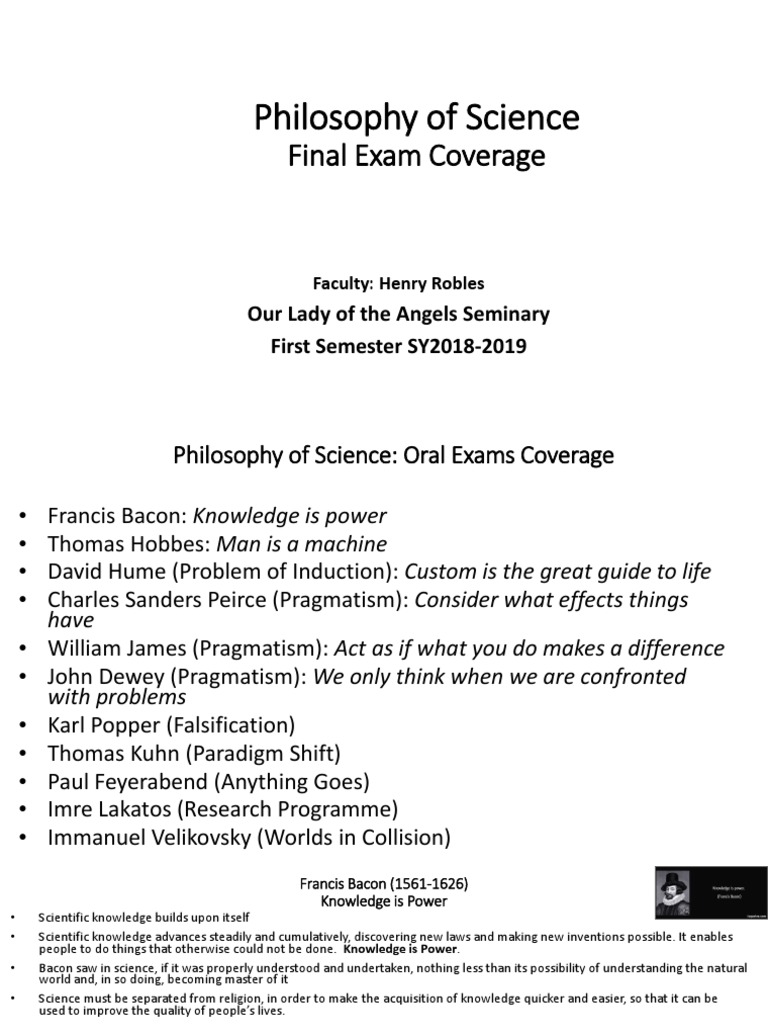 Philo of Science FINAL | PDF | Falsifiability | Inductive Reasoning