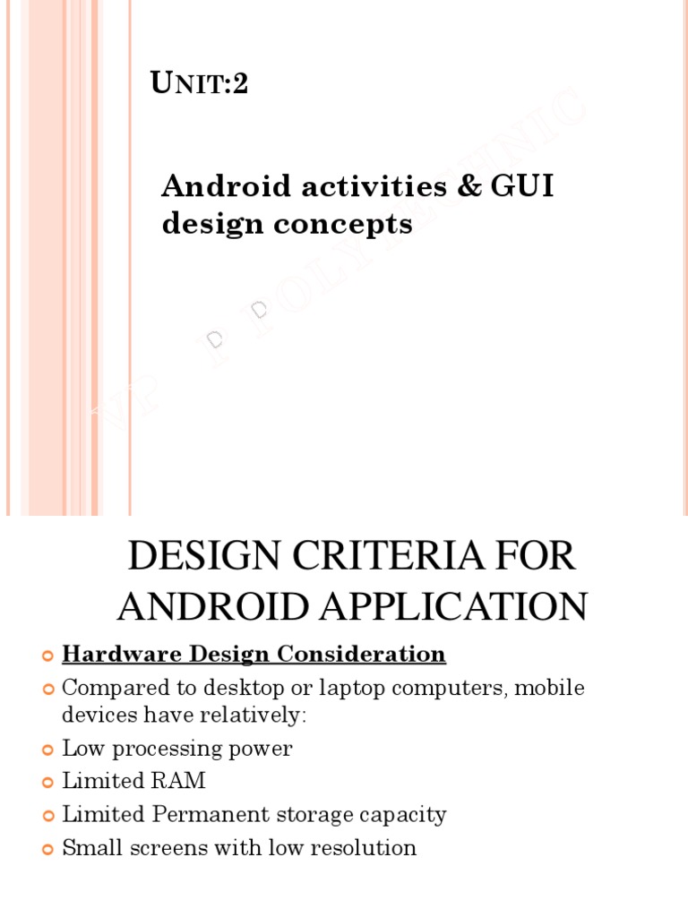 Ap Unit-2 | PDF | Graphical User Interfaces | Android (Operating System)