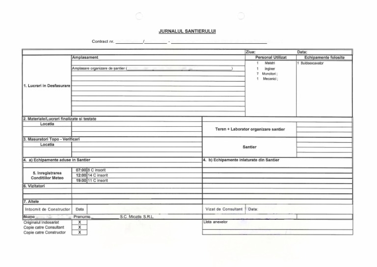 Model Jurnal Santier | PDF