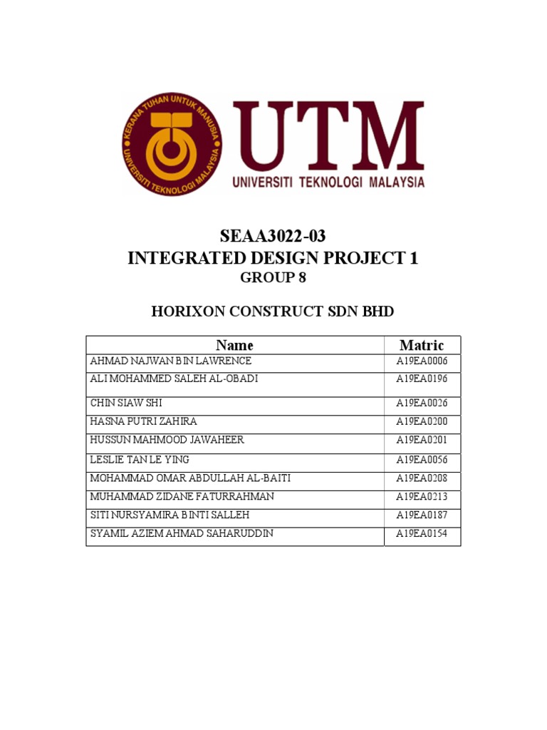 IDP Final Report Group 8 | PDF | Earth Sciences | Civil Engineering