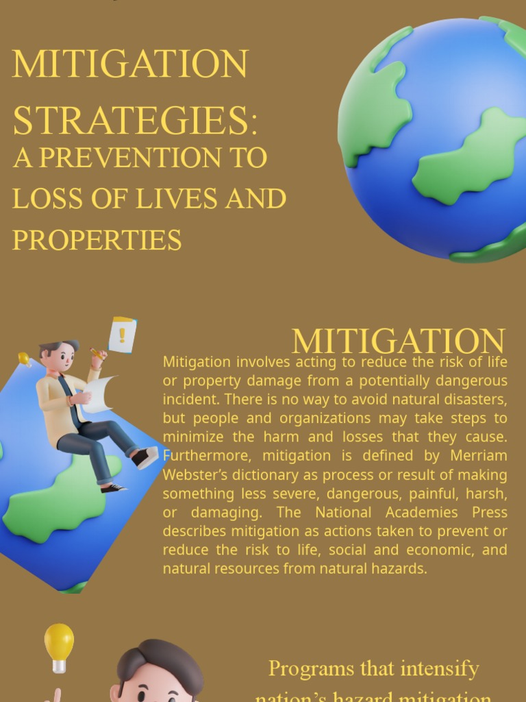 Mitigation Strategies for Disaster Prevention | PDF | Emergency ...