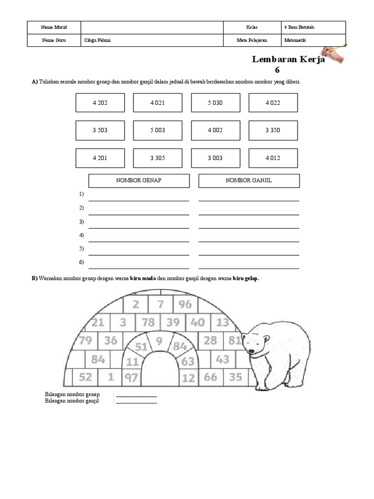 Nombor Genap dan Ganjil | PDF