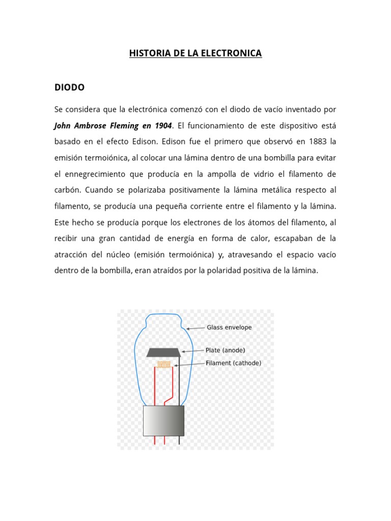 Historia de La Electronica | Descargar gratis PDF | Circuito integrado | Electrónica