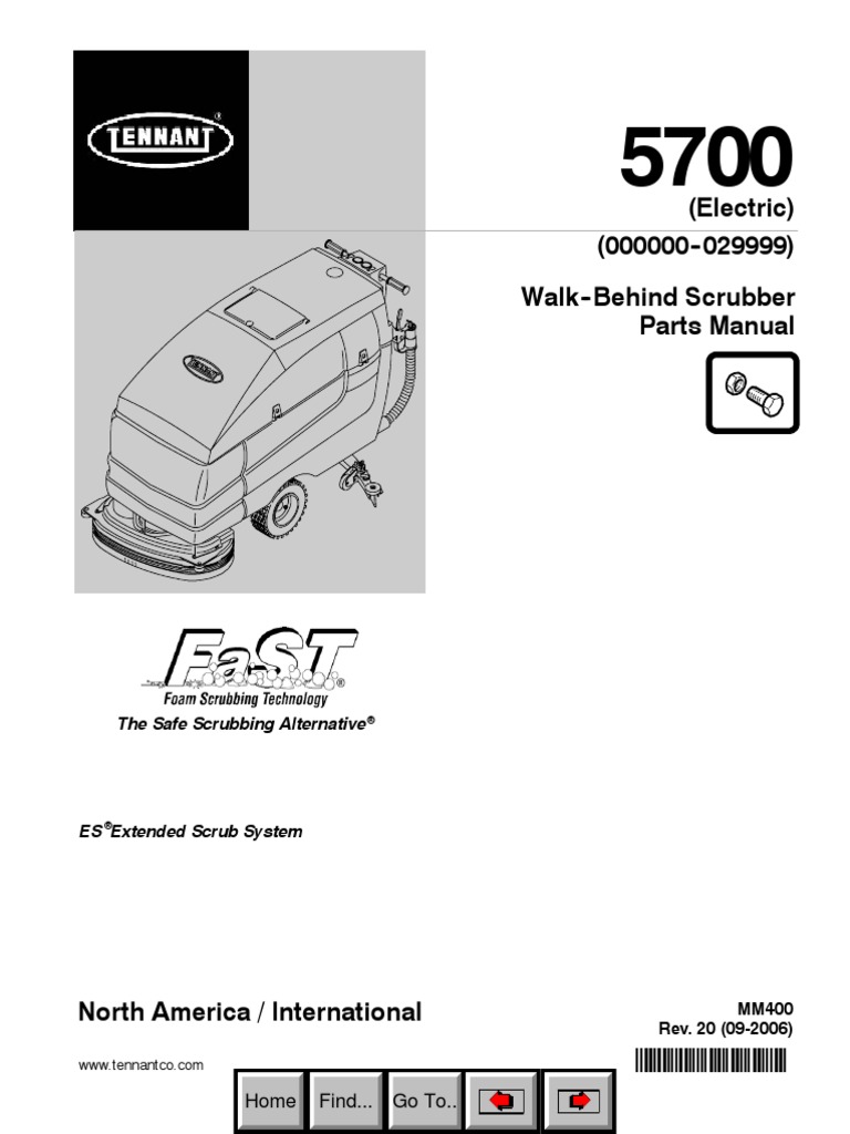Manual de Partes Tennant 5700 | PDF | Manufactured Goods | Vehicles