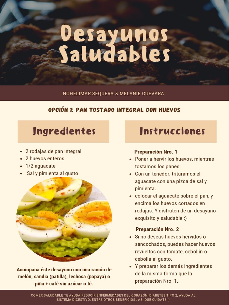 Desayunos Saludables | PDF