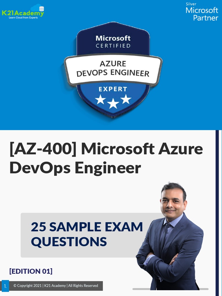 Microsoft Azure DevOps Engineer AZ400 Sample Exam Questions Ed1 | PDF ...