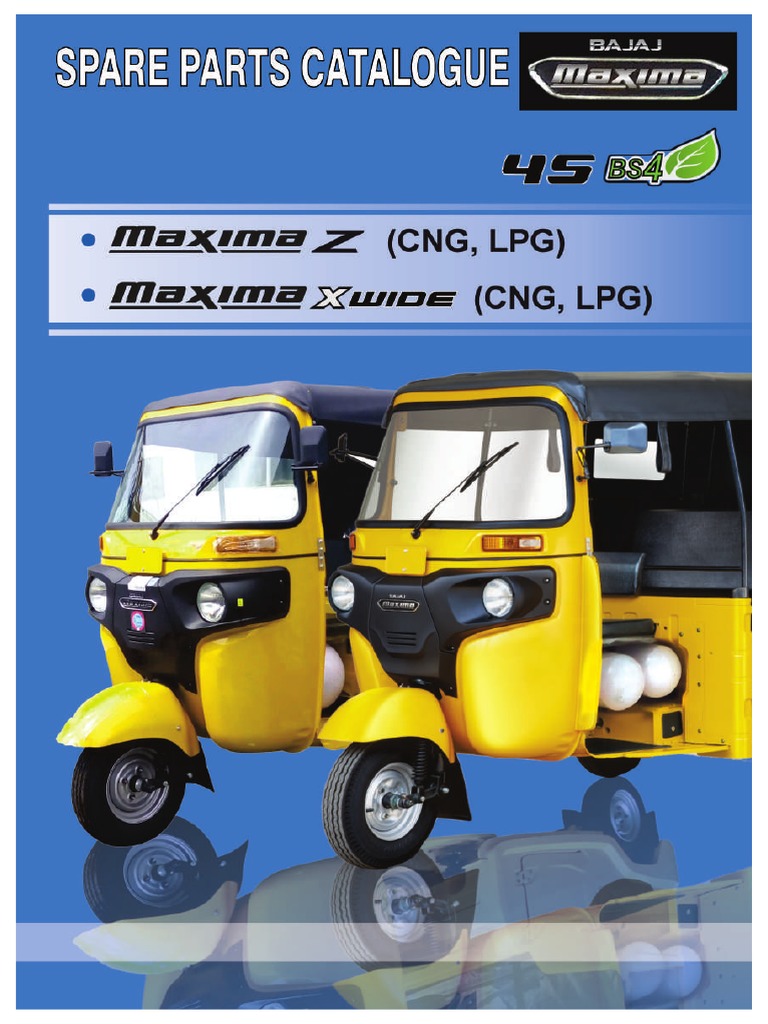 Bajaj Maxima Z & WB LPG, CNG SPC | Download Free PDF | Piston | Axle