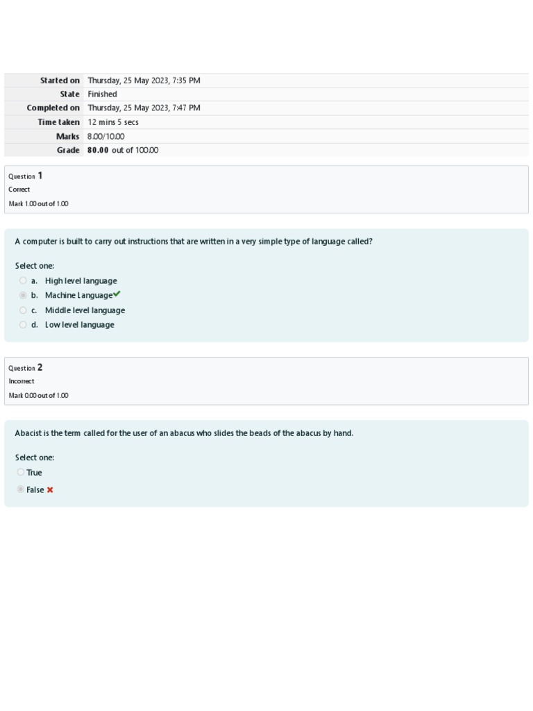 Prelim Quiz 1 - Attempt Review - UGRD-ITE6101-2233T | PDF ...