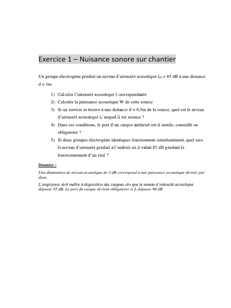 Nuisances sonores et acoustique des chantiers | PDF | Mécanique newtonienne | Son
