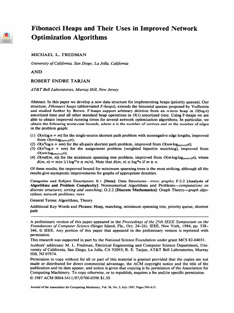 TARJAN | PDF | Applied Mathematics | Computer Science TARJAN | PDF | Applied Mathematics | Computer Science