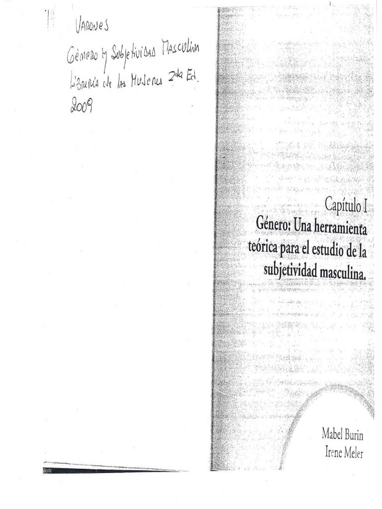 Cap 1 Burin Meler Varones | PDF