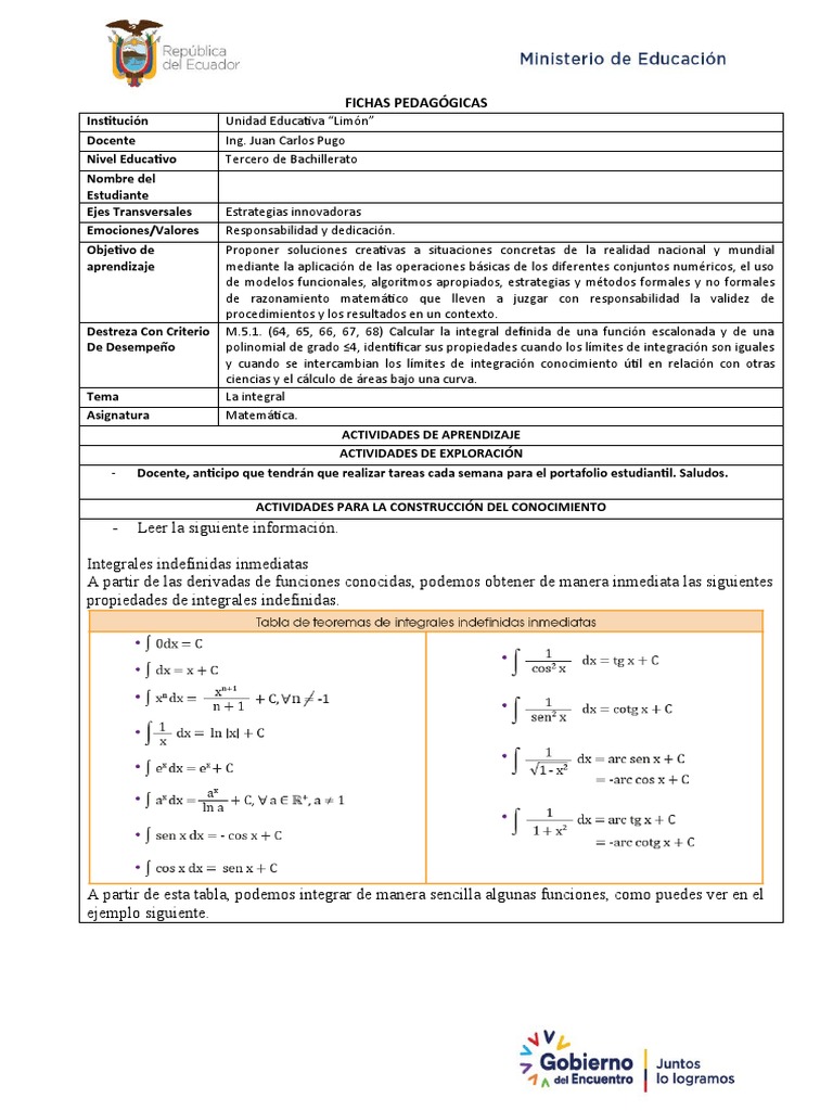 FICHA VI MATEMATICA 3ro | PDF