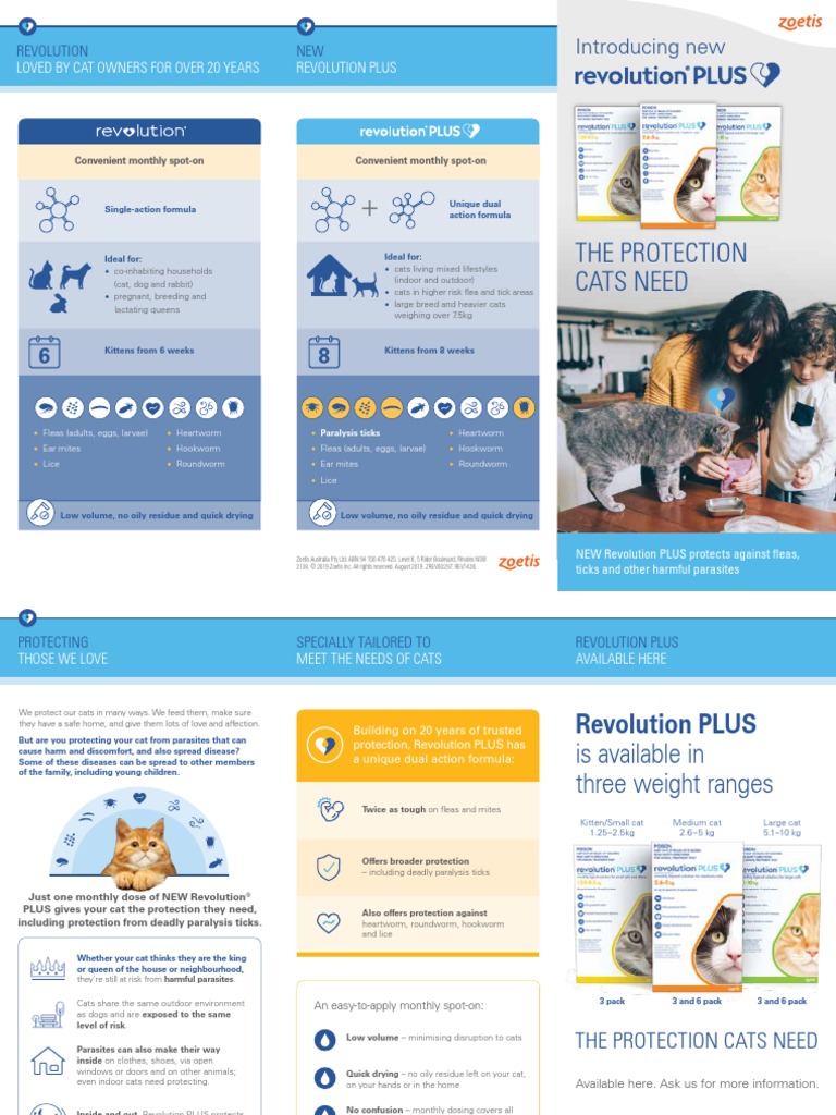 Revolution Plus Pet Owner Brochure | PDF | Cats | Parasitism