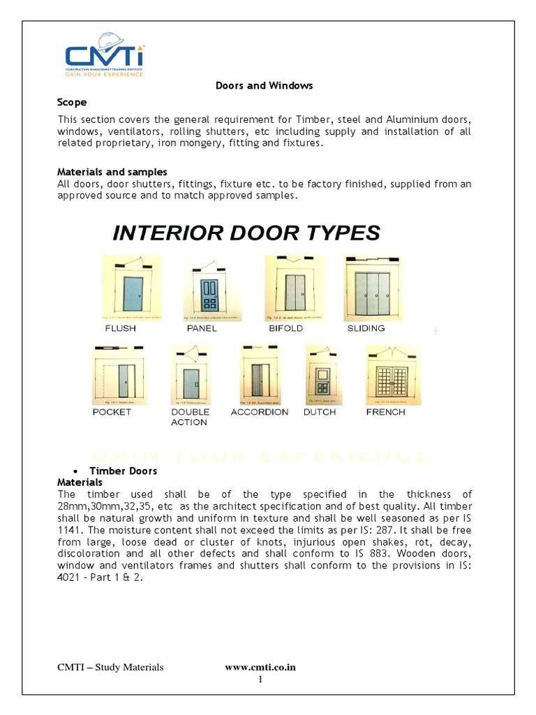Doors & Windows | PDF | Window | Screw