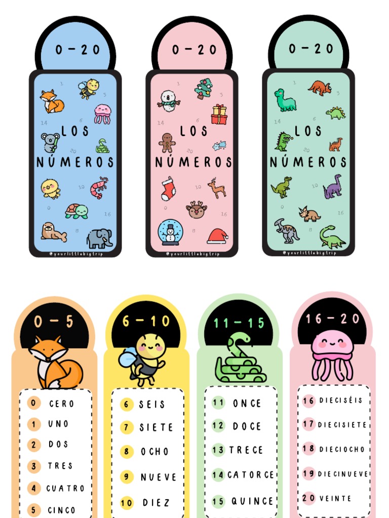 Números Del 0 Al 20 | PDF