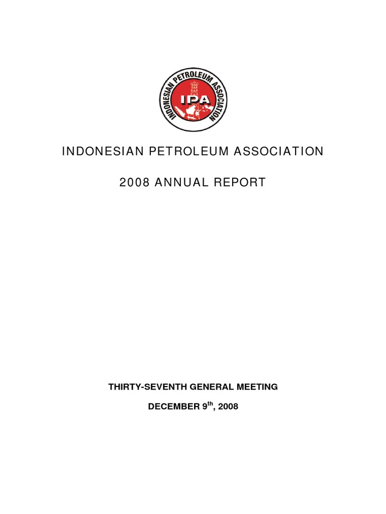 37 IPA AGM 2008 Report Book | PDF | Expense | Government Budget Balance