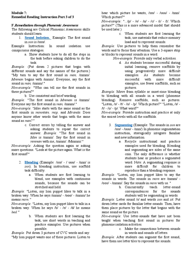 English 32 Module 7 | PDF | Phonics | Reading Comprehension English 32 Module 7 | PDF | Phonics | Reading Comprehension