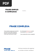 Frase Simples e Complexa | PDF | Linguística | Sintaxe