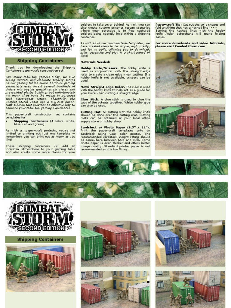 Combat Storm - Shipping Container | PDF | Printer (Computing) | Printing