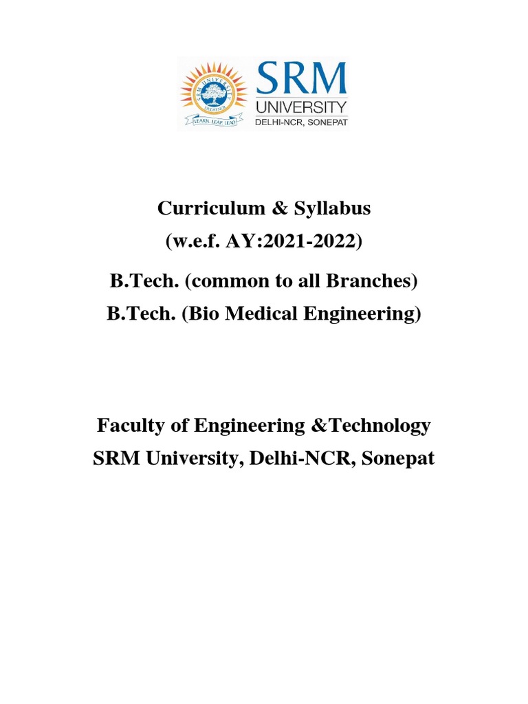 B.Tech Course Structure | PDF | Engineering | Science