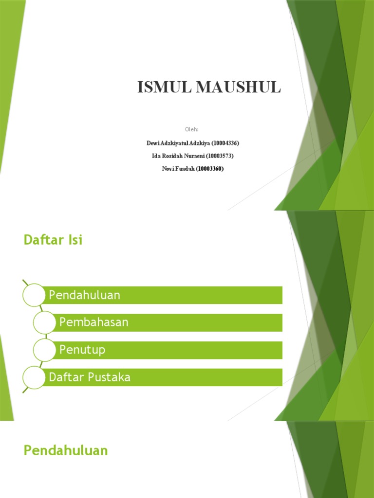 Ismul Maushul | PDF
