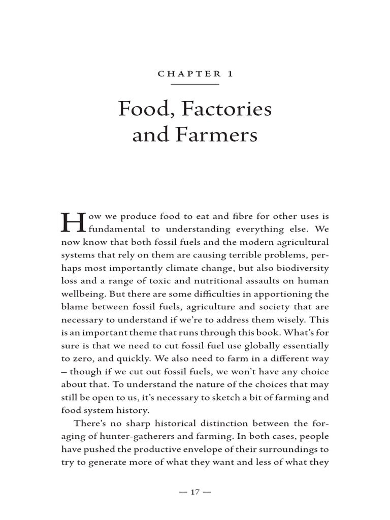 Saying NO To A Farm-Free Future: Chapter 1 - Food, Factories and Farmers | PDF | Agriculture | Farms