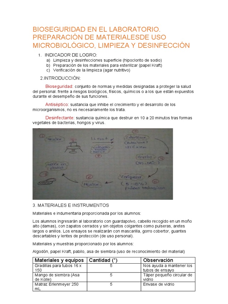 Bioseguridad en El Laboratorio | PDF
