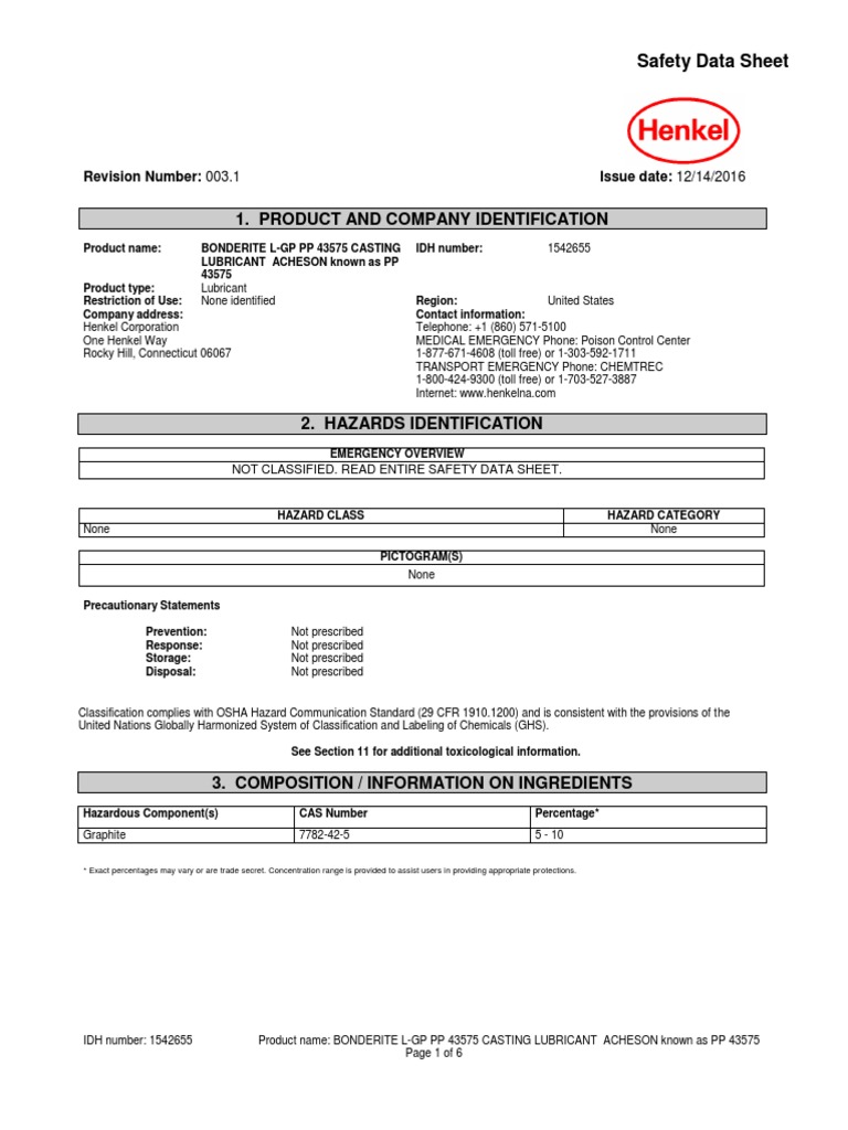 Bonderite® L-GP | PDF | Dangerous Goods | Occupational Safety And Health