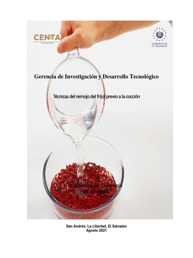 Efecto del remojo en frijoles cocidos | PDF | Alimentos | sal