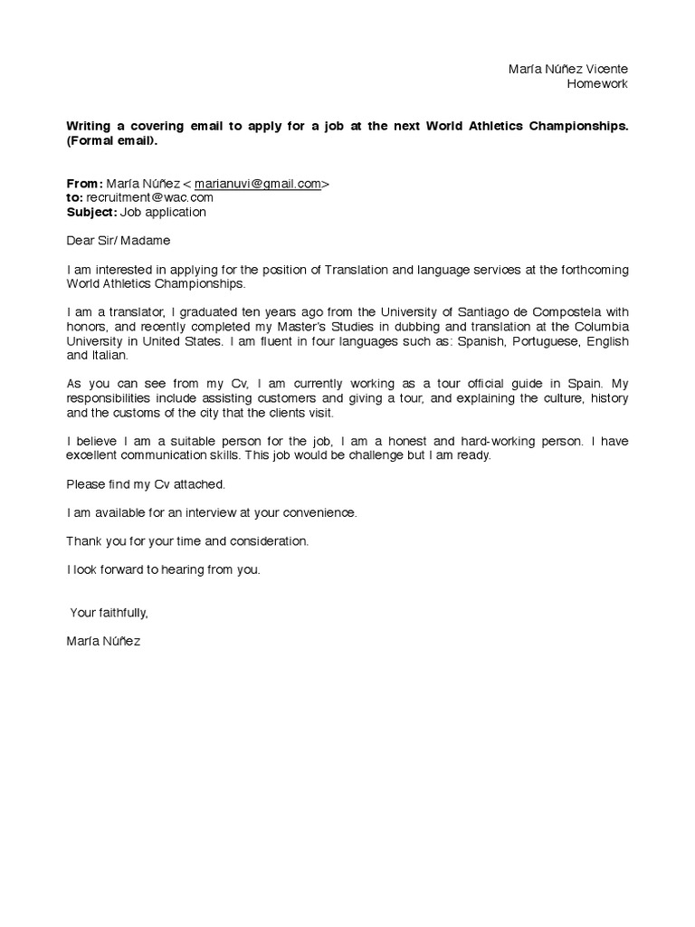 Formal Email | PDF