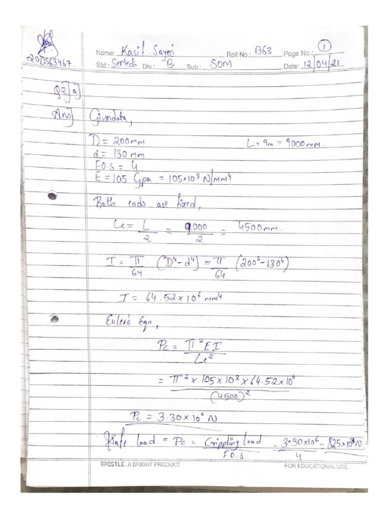 Mechanical Sem 3 Answer Model | PDF