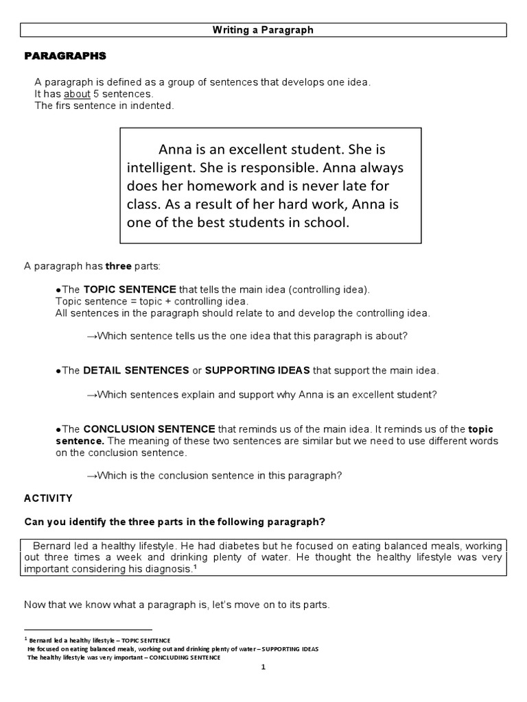 Lesson 2 Writing A Paragraph | PDF | Hail | Ice