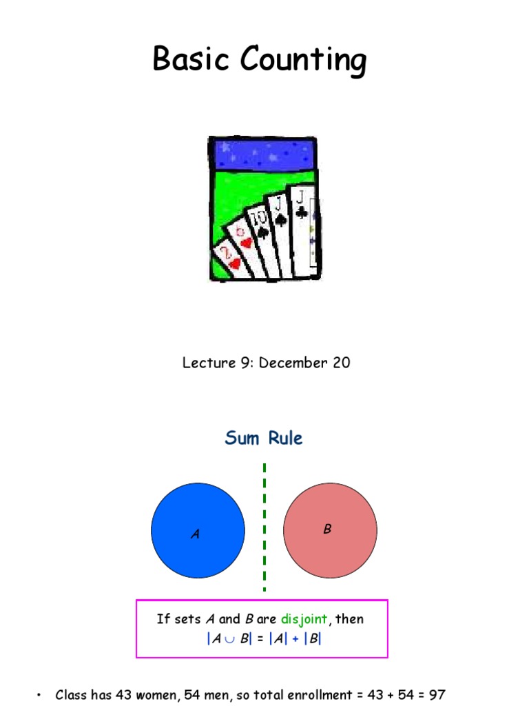 09 Basic Counting | PDF | Mathematical Proof | Combinatorics