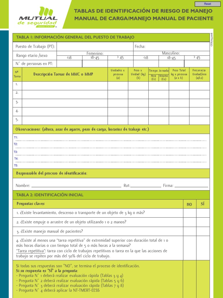 Tablas de Identificación de Riesgo MMC 2020 | PDF | Arrastrar (Física ...