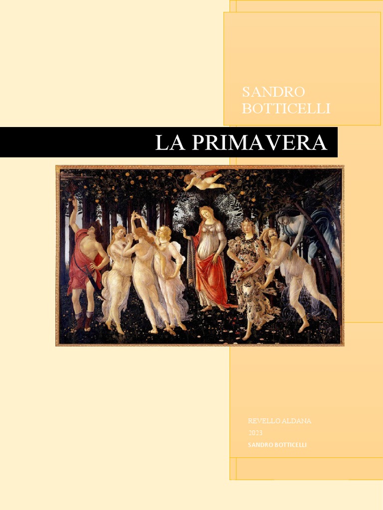 LA PRIMAVERA - Botticelli-A.yESTÉTICA | PDF | Renacimiento | neoplatonismo