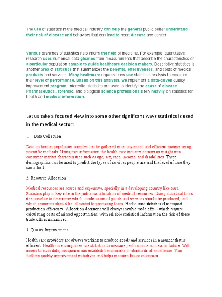 Biostat Assign | PDF | Statistics | Health Care