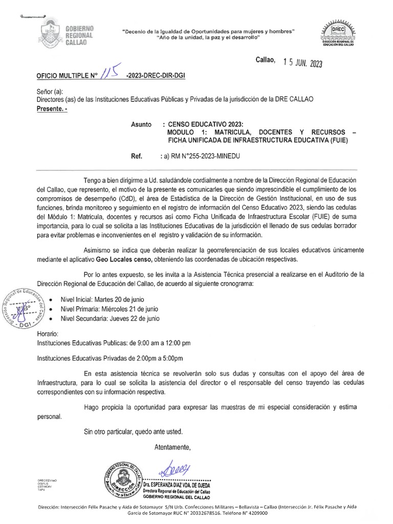 Oficio Multiple | PDF Oficio Multiple | PDF