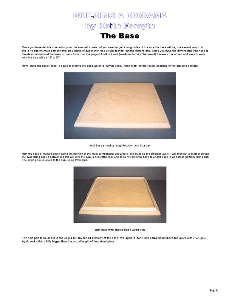 Building A Diorama | PDF | Paint | Plaster