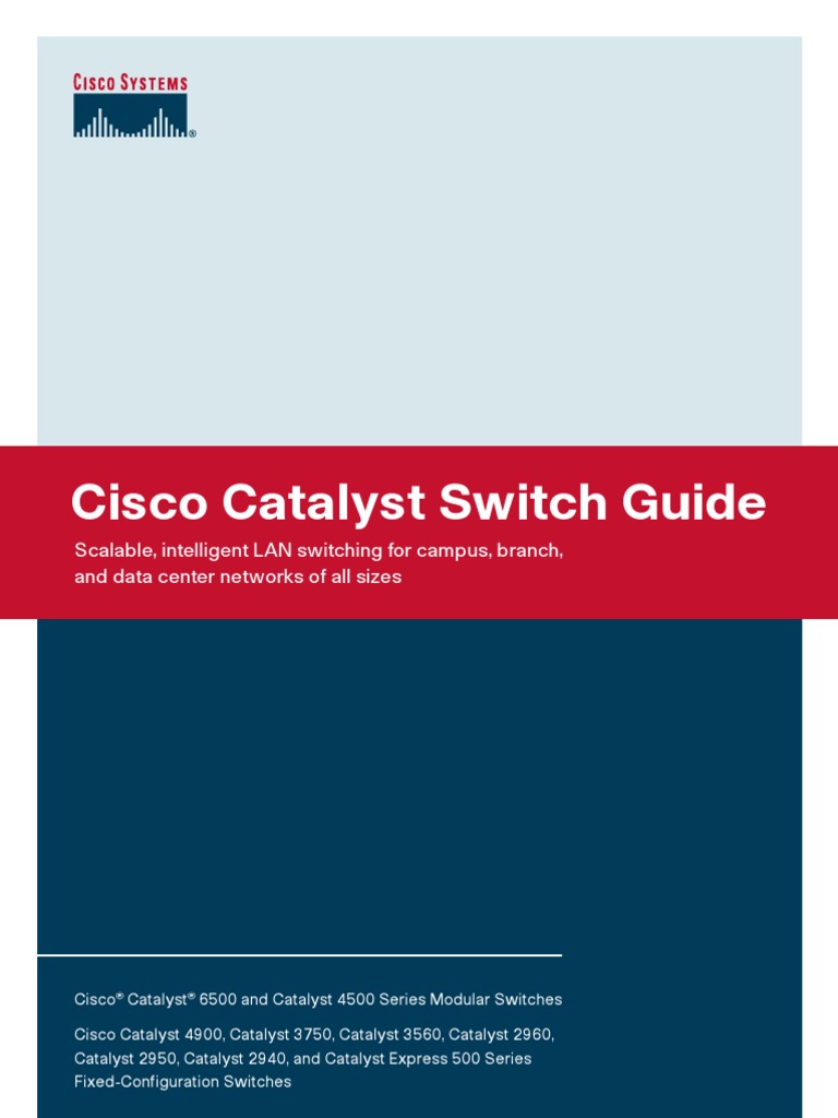 Cisco Catalyst Switch Guide | Download Free PDF | Network Switch ...