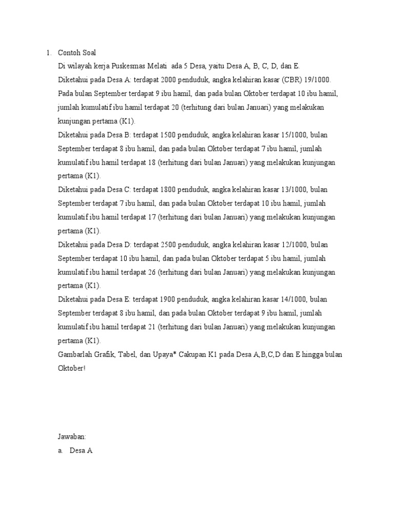 Contoh Soal PWS KIA | PDF