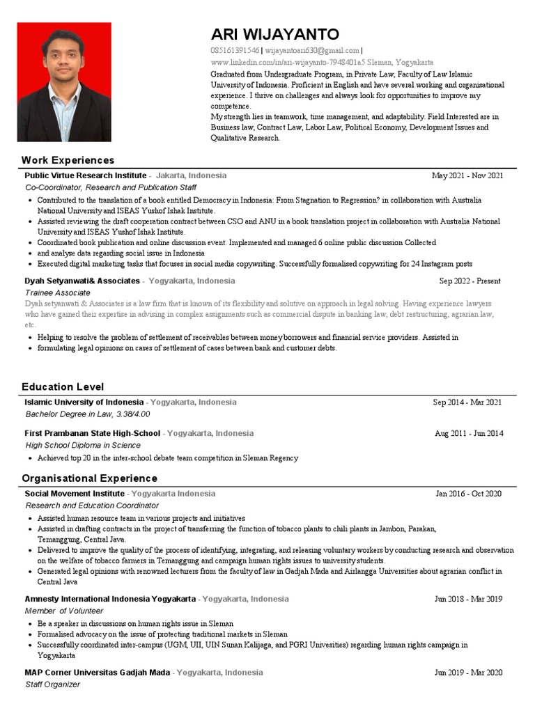 Ari Wijayanto-Resume | PDF