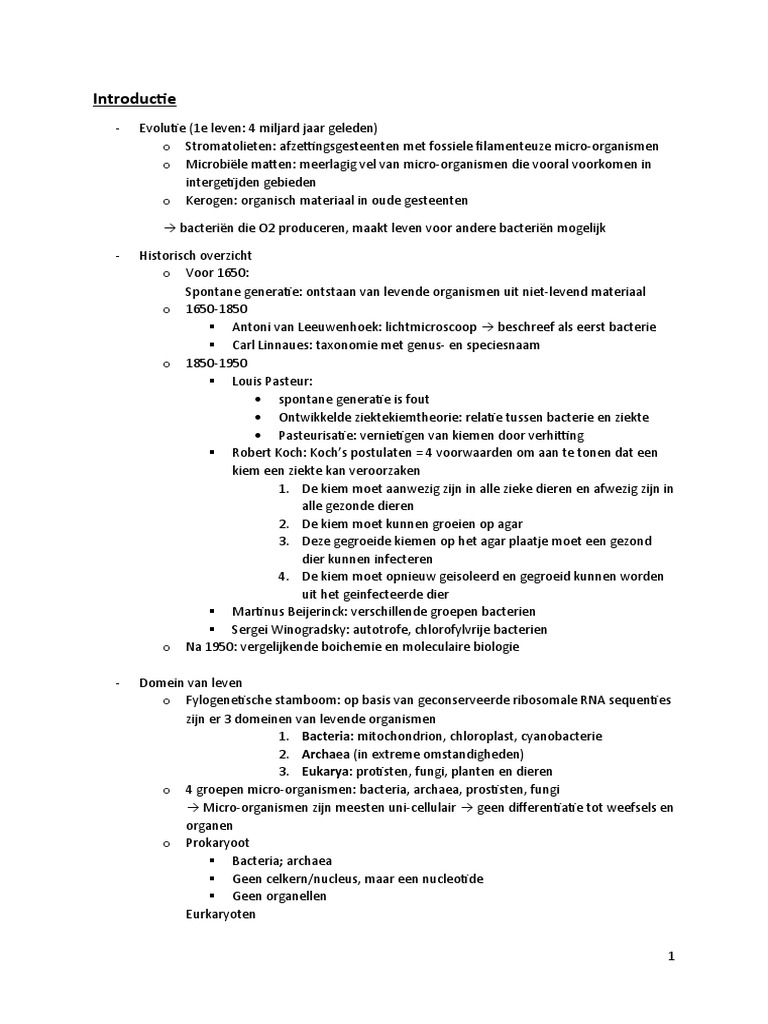 Bacteriologie Samenvatting | PDF