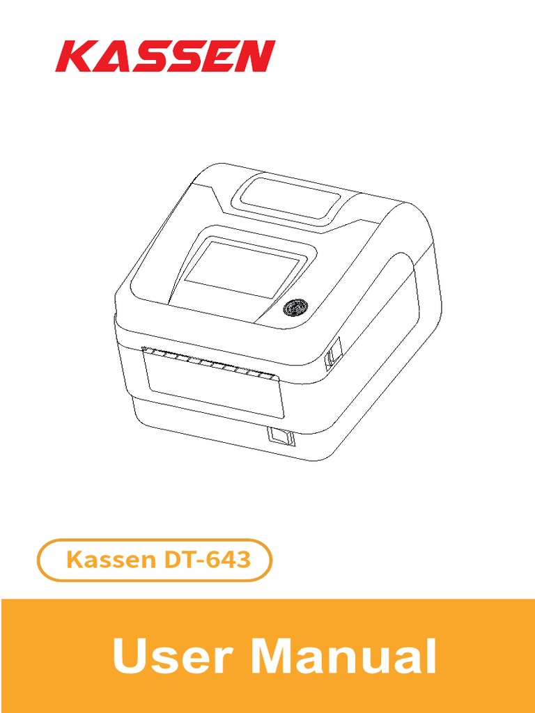 Kassen Dt-643bt User Manual | PDF | Printer (Computing) | Icon (Computing)