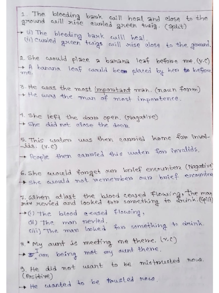 English Class Notes | PDF