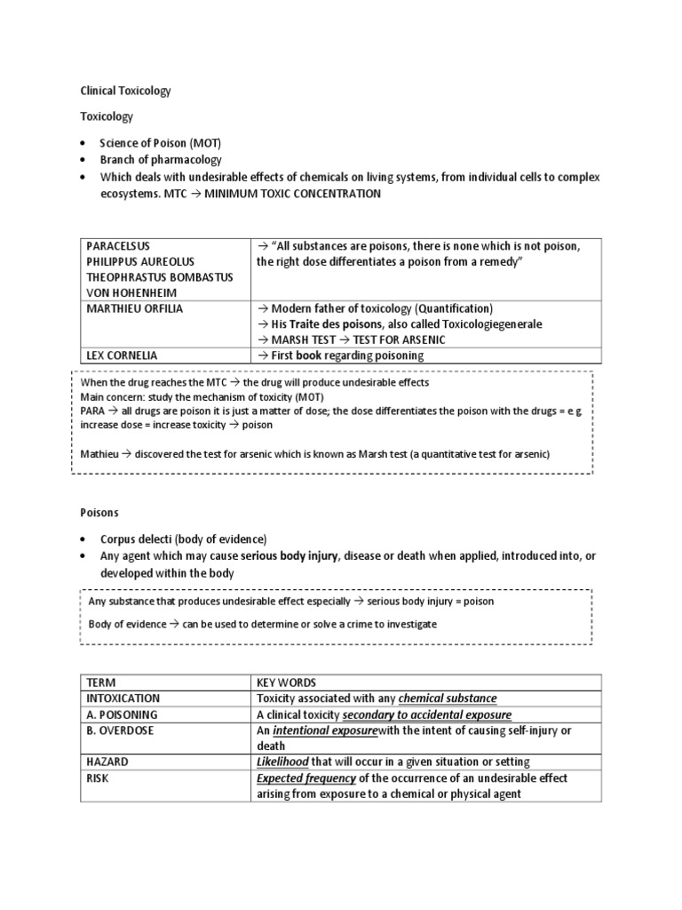 PSMB Midterms | PDF | Toxicology | Poison