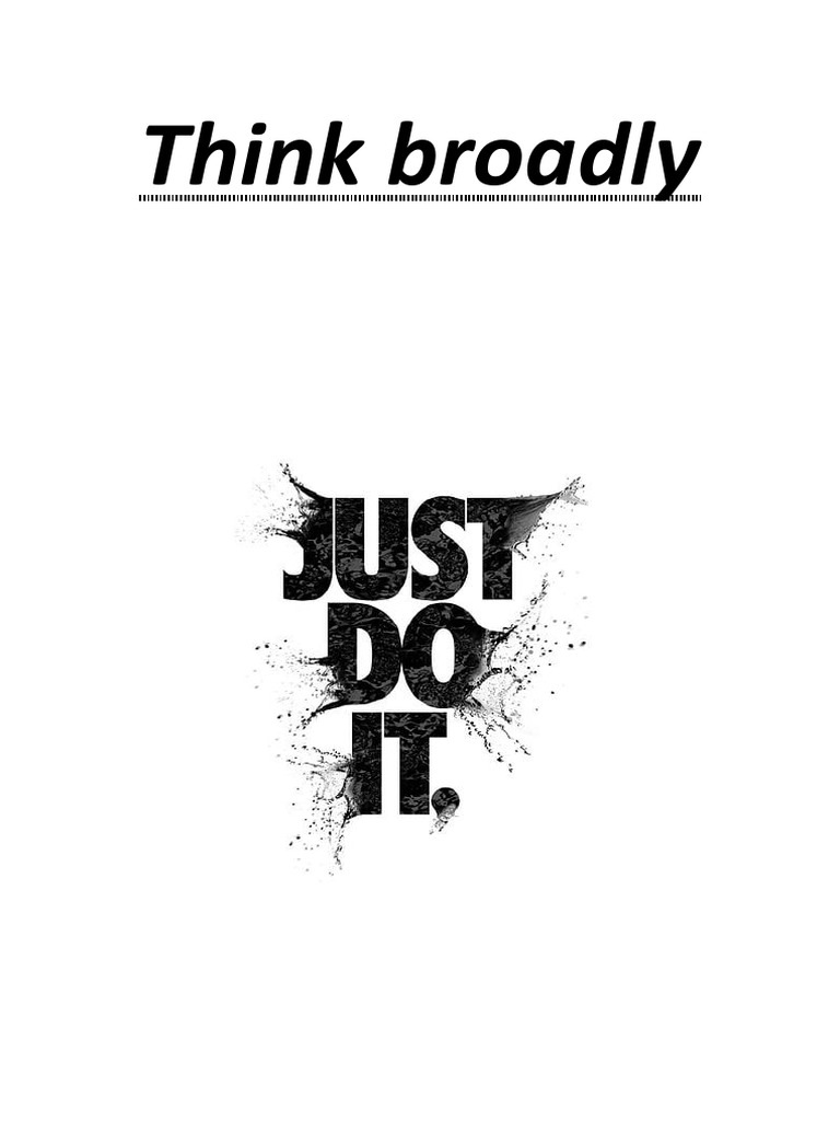 Think Broadly | PDF