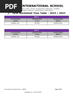 2nd Term Test Timetable - 2024 | PDF