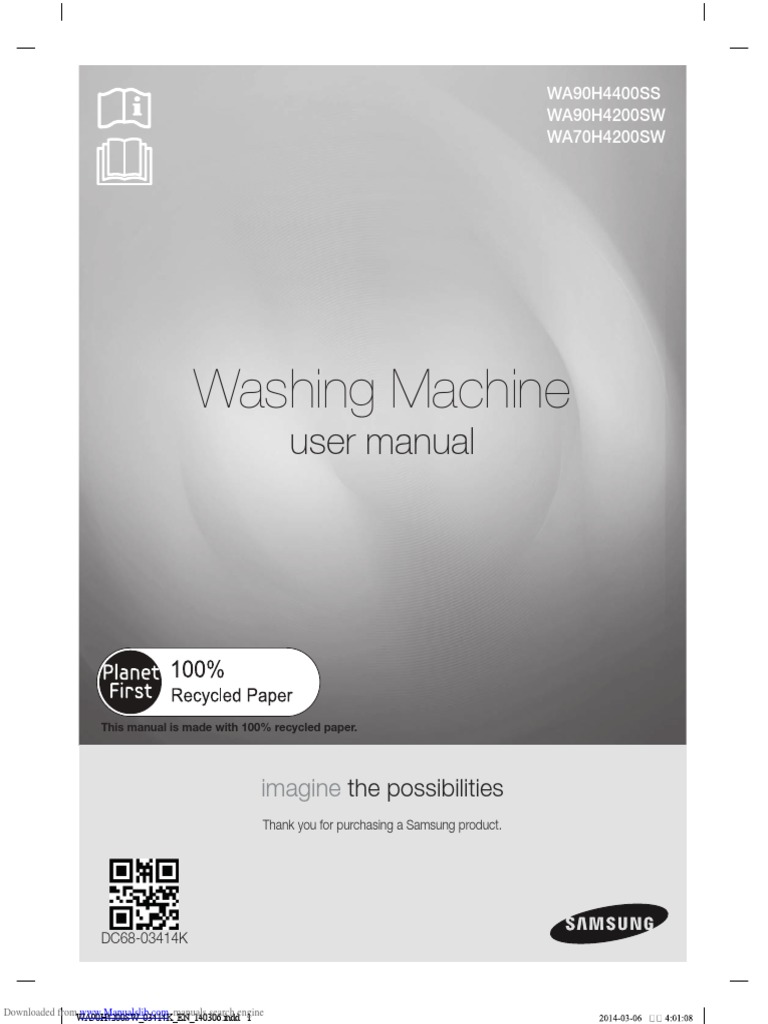 Washing Machine: User Manual | PDF | Washing Machine | Laundry
